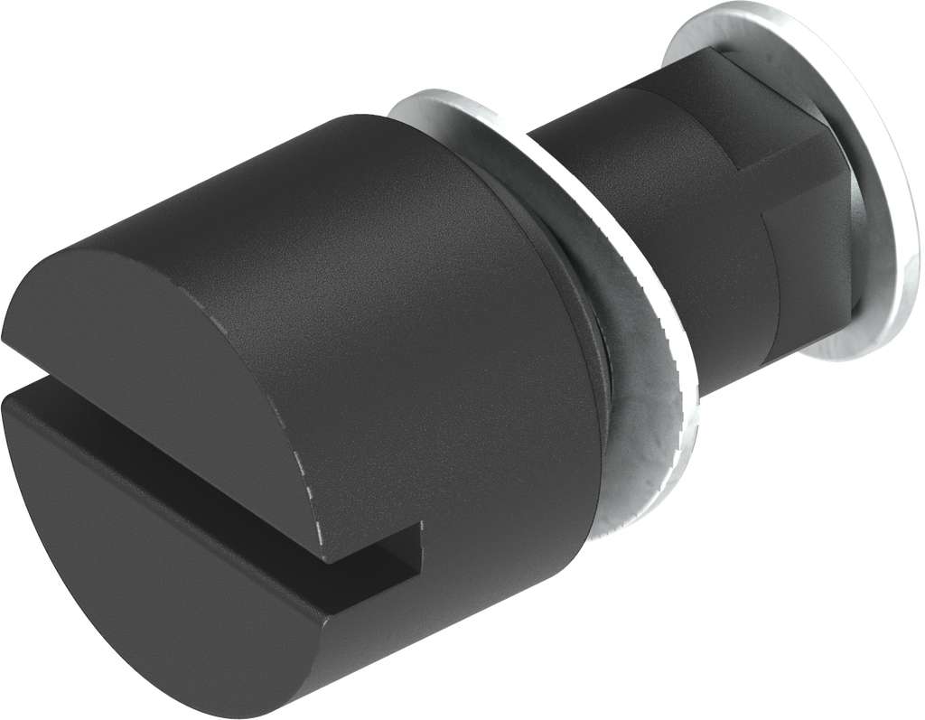 Insert slot 2 x 4, Polyamide black; 1000-U679