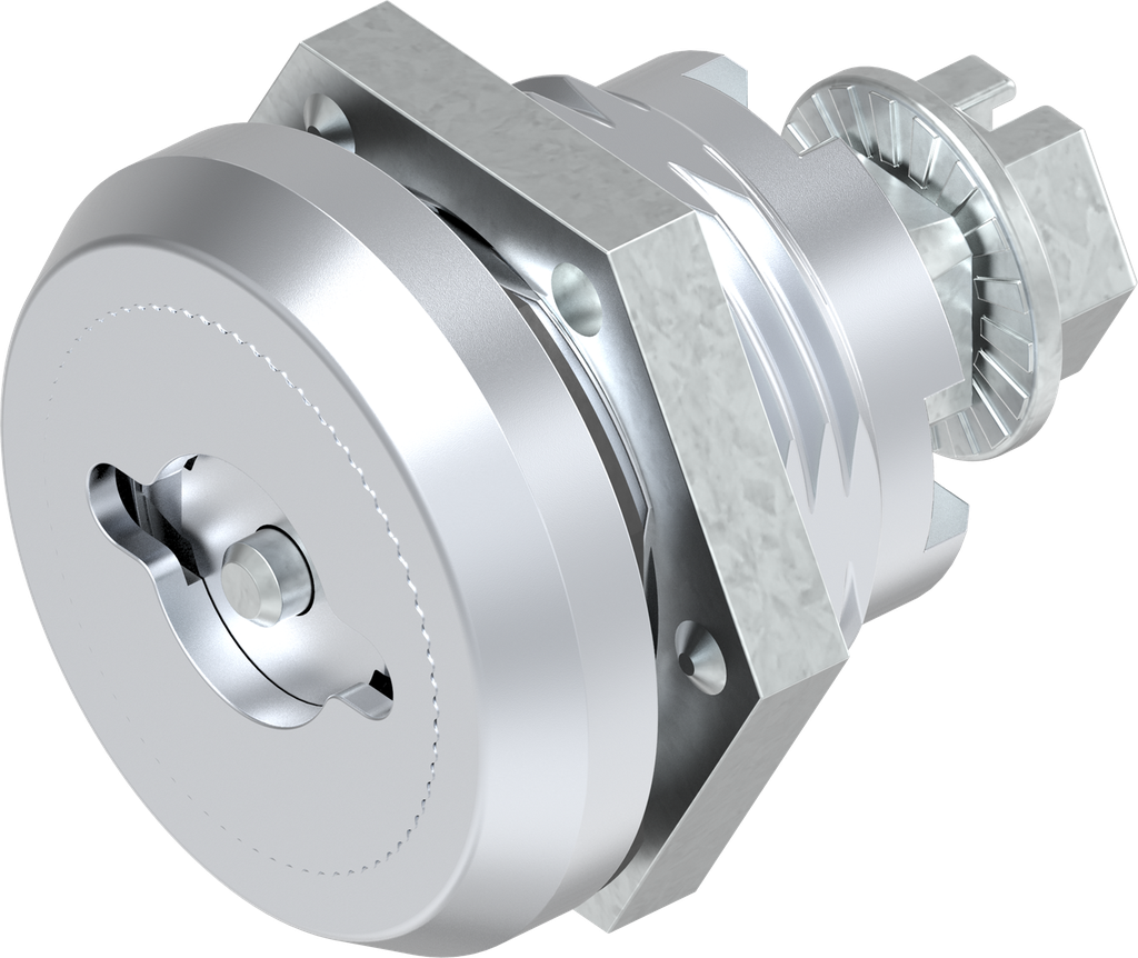 Sicherheits-Vorreiber Doppelbart 3 Ausführung links mit Staubschutz, GD ...
