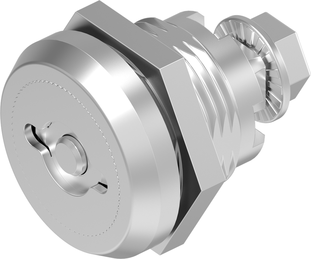 Safety quarter turn double bit 5 with dust cap, left version, Stainless ...