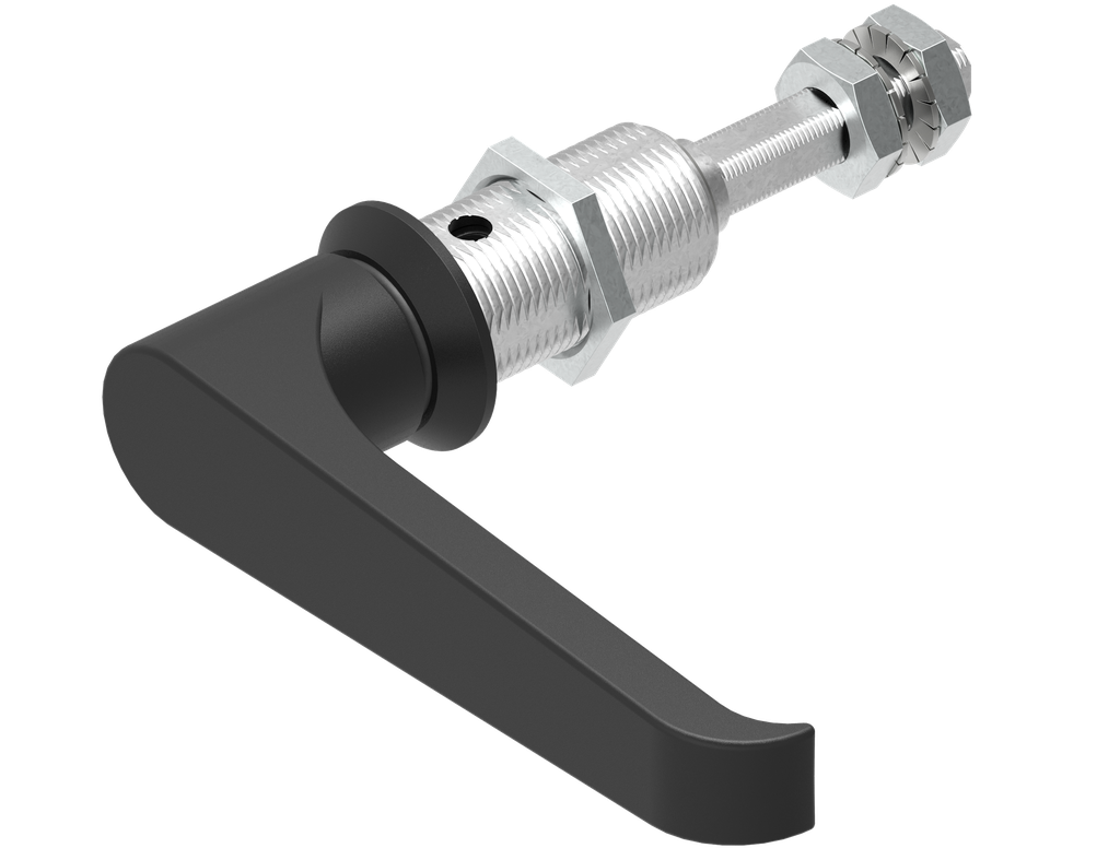 Compression latch with L-handle and adjustable cam height, non-keyed ...