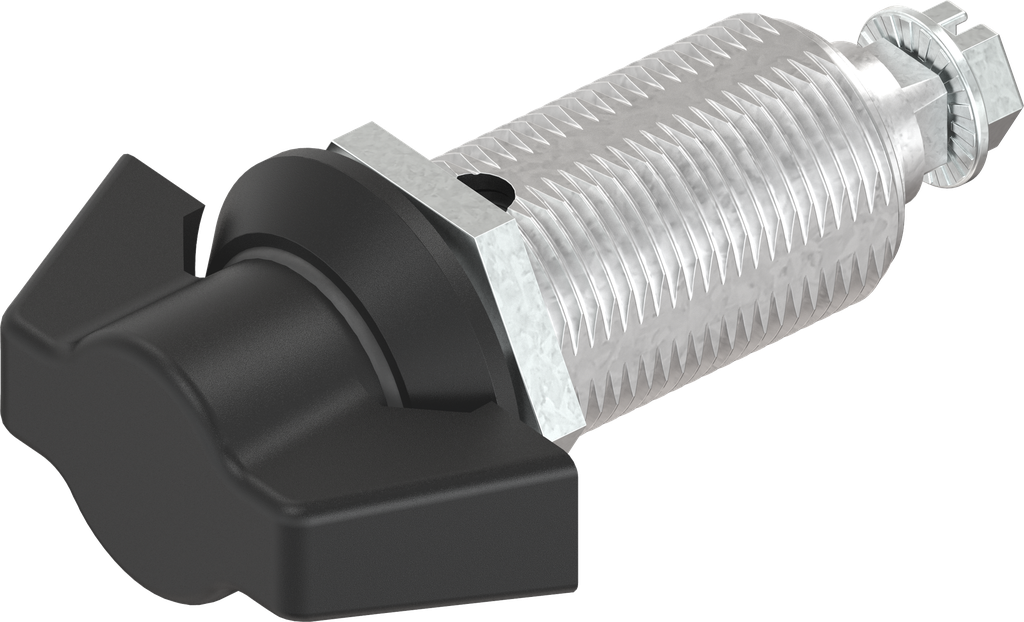 Compression latch with wing knob, non-keyed, Zinc die black powder ...