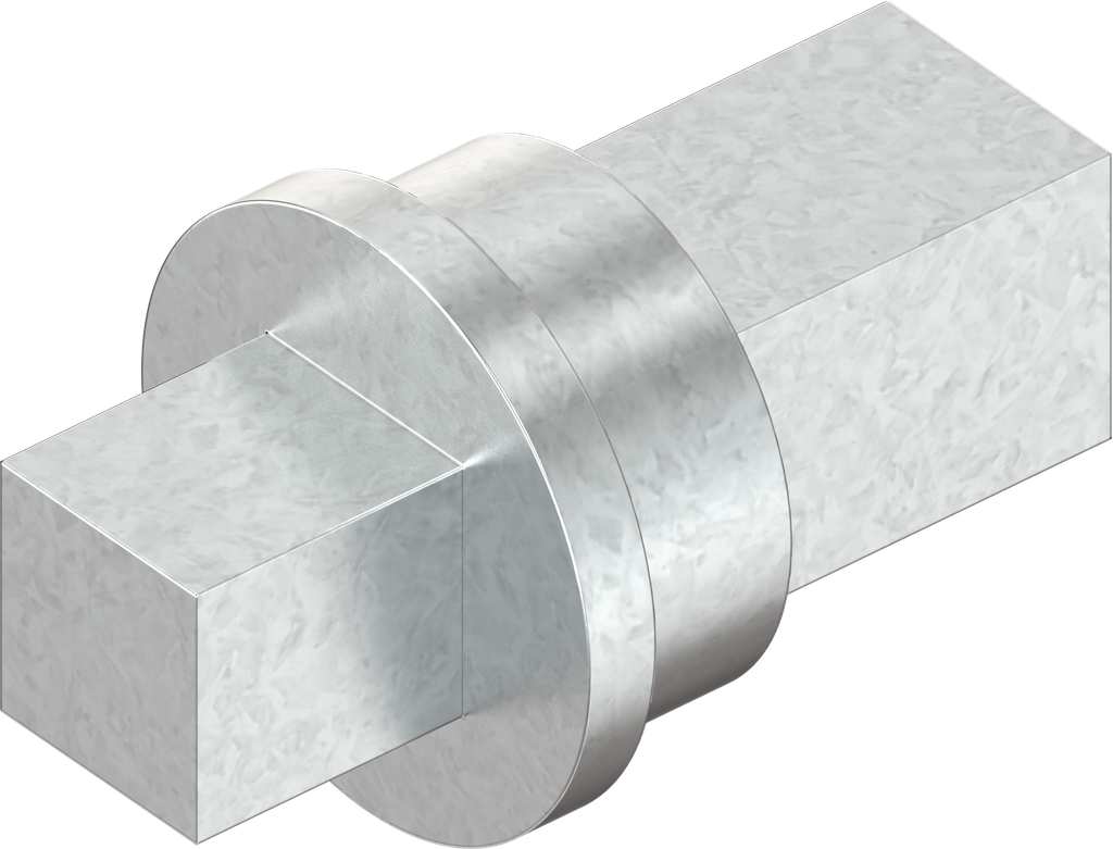 Insert square 7, Zinc die zinc-plated; 1001-23 for locking systems for ...