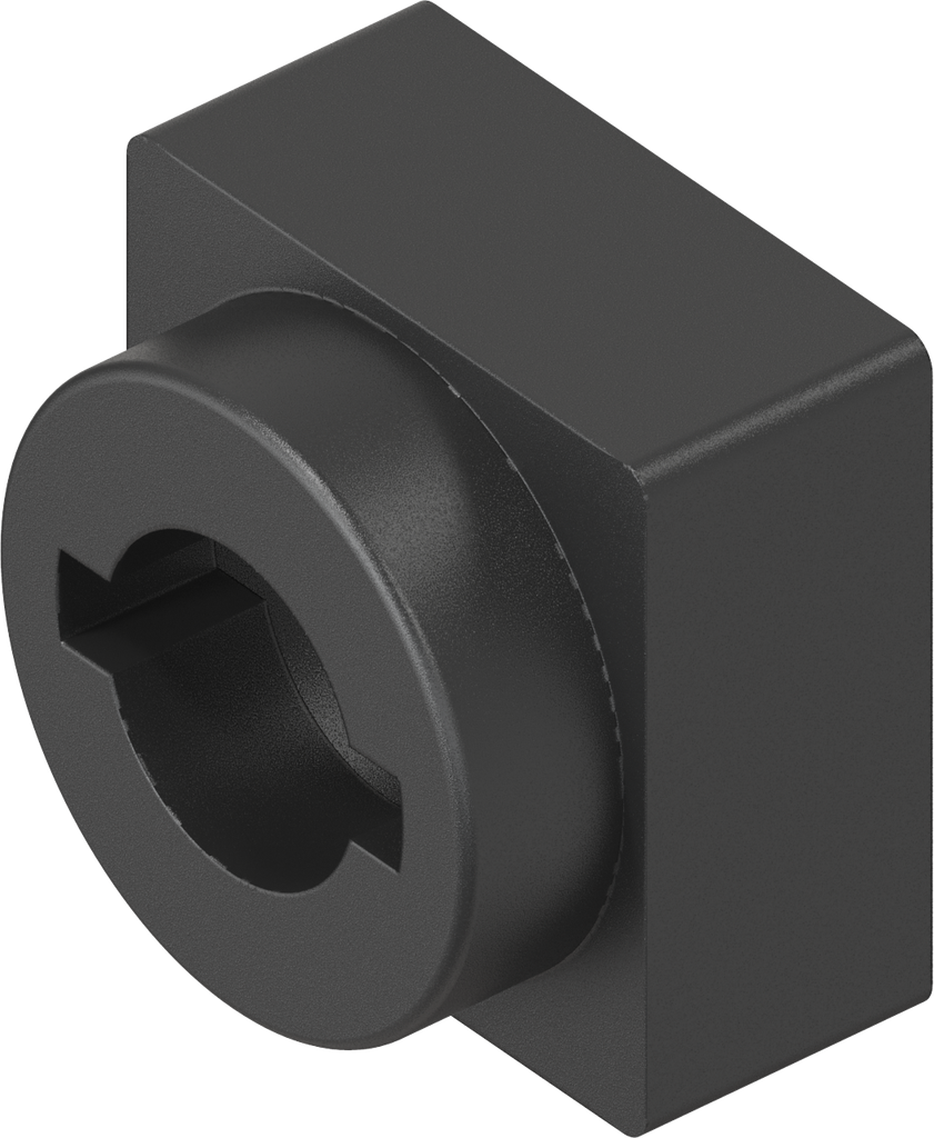 Key guide for double bit, ABS black; 1001-29 for weld-on version, A = 20 mm