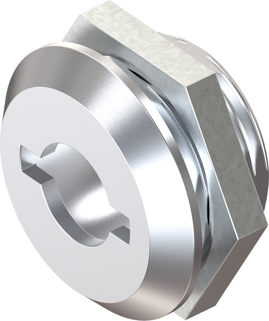 Key guide for double bit, Zinc die chrome-plated; 1001-U15 for screw-on ...