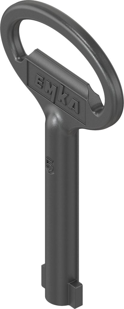 Key for insert double bit 5, Zinc die black powder-coated; 1004-06