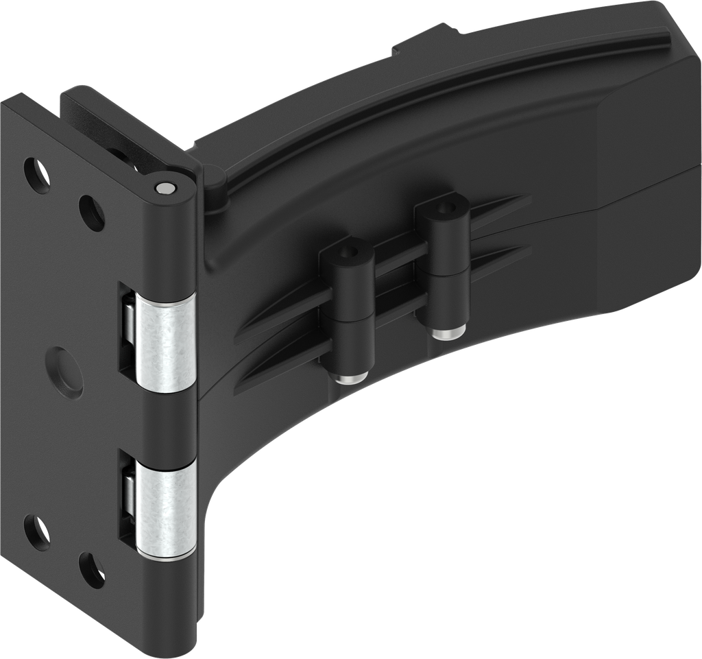 180° Gear hinge, Polyamide 66 GF 50 black; 1007-U10
