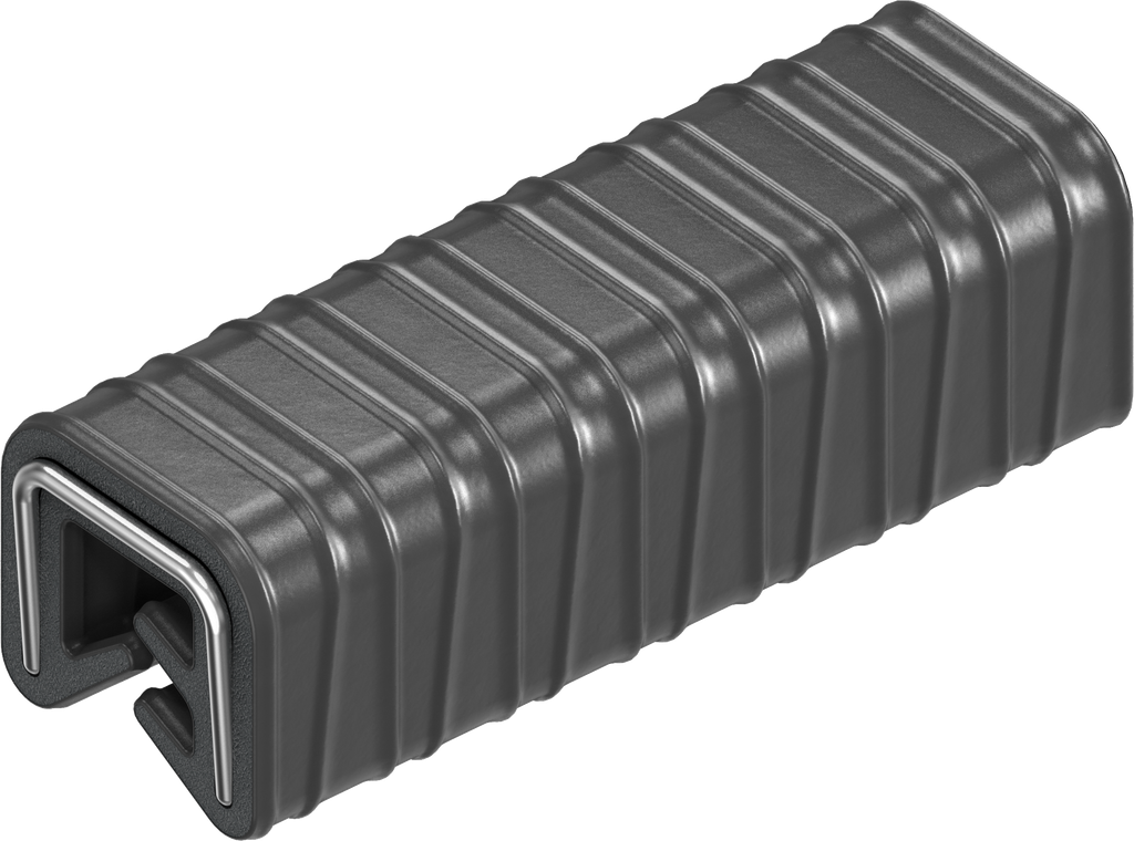 Edge protection made of fire protection material, self-clamping, EPDM ...