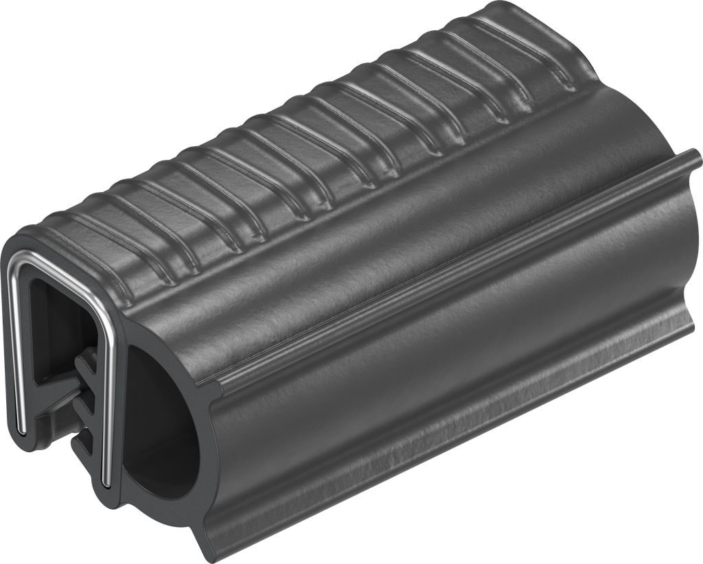 Sealing profile, self-clamping, EPDM 45 ± 5 Shore A; clamping profile ...