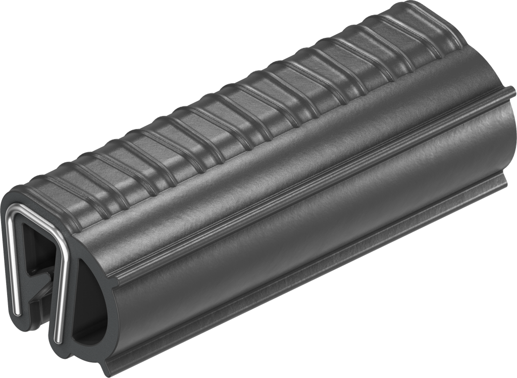 Sealing profile, self-clamping, EPDM 45 ± 5 Shore A; clamping profile ...