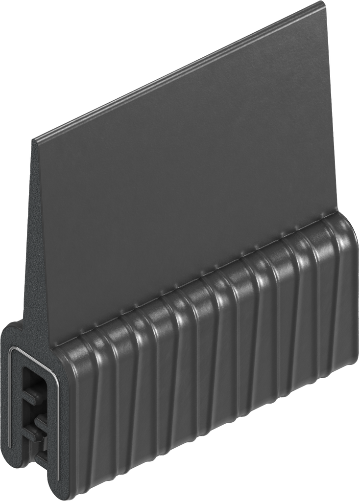 Sealing profile, self-clamping, EPDM 60 ± 5 Shore A black; 1011-36