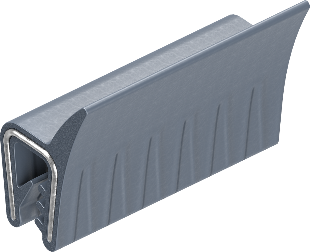 Sealing profile made of fire protection material, self-clamping ...