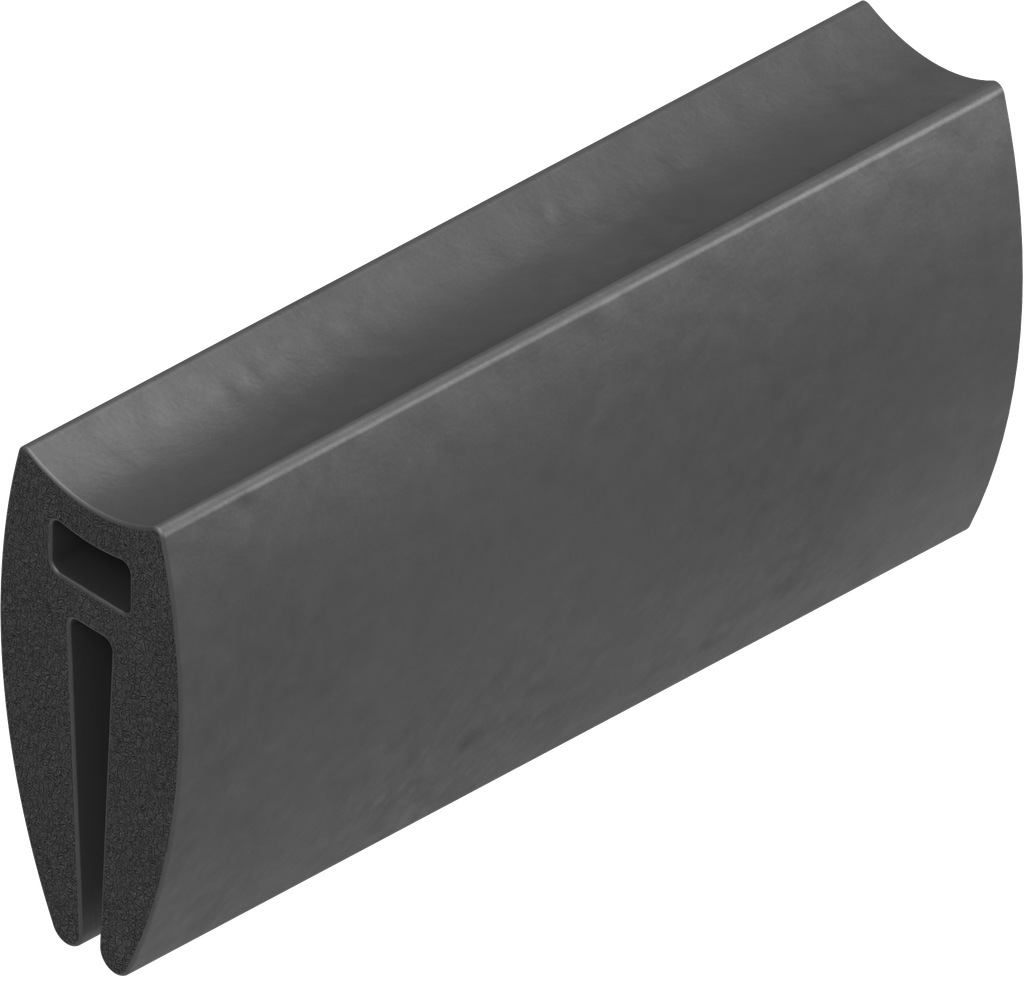 Perfil de junta, EPDM 55 Shore A negro; 1038-02