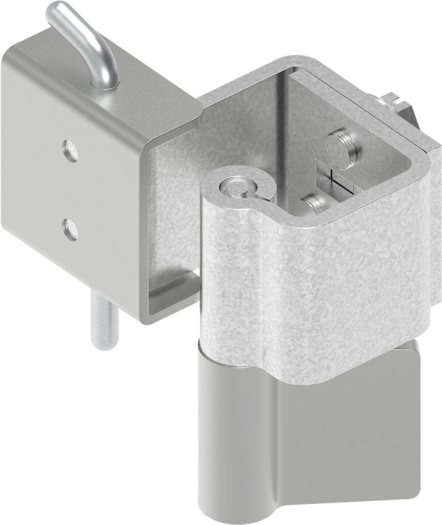 90° Concealed hinge, Steel zinc-plated and raw; 1046-U2 Connecting part ...