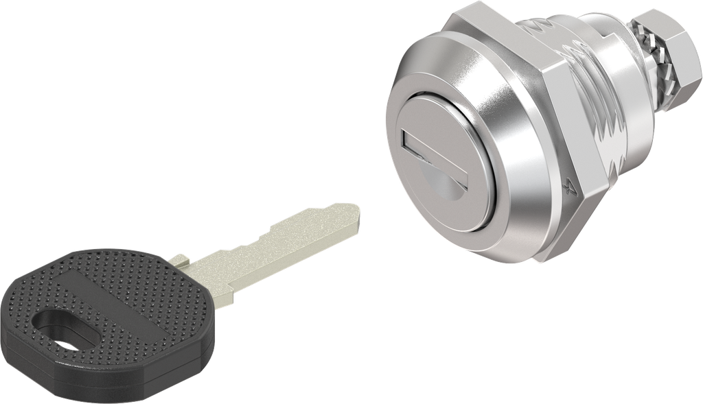 Cylinder quarter turn, keyed EK 333, Stainless steel AISI 316; 1048-U6 ...