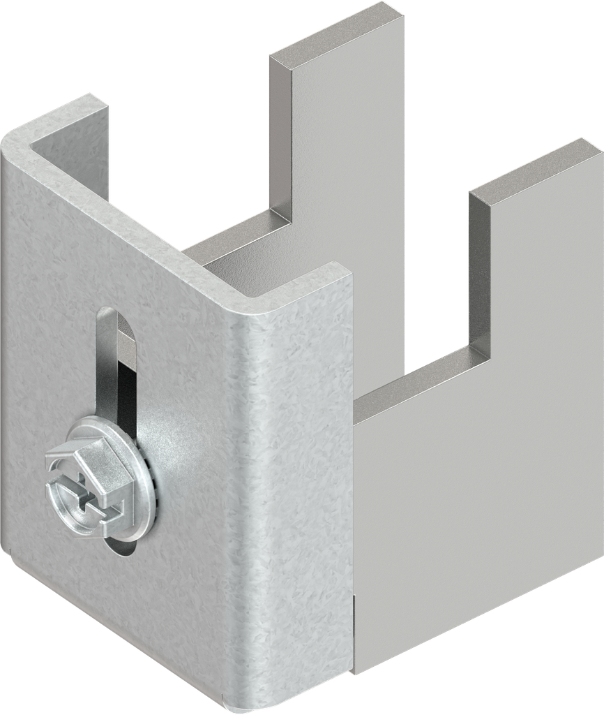 Panel mounting device, weld-on, Steel zinc-plated and raw; 1051-U1