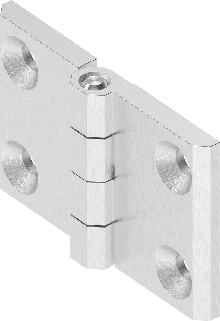 270° Hinge, Stainless steel AISI 316 polished; 1056-U17-PH Dimension 76 ...