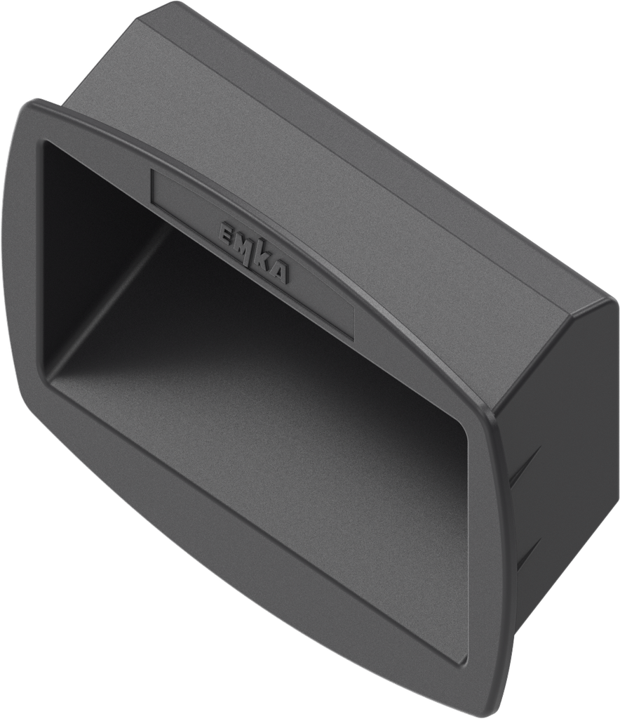 Recessed grip for Ts = 1.75 - 2.2 mm, Polyamide black; 1091-92