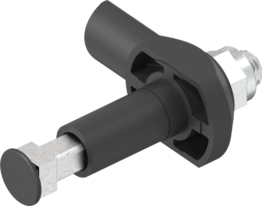 Cierre de maneta con eje de zamak, poliamida GF negro; 1091-U81 sin conexión de varillas para Ts ...