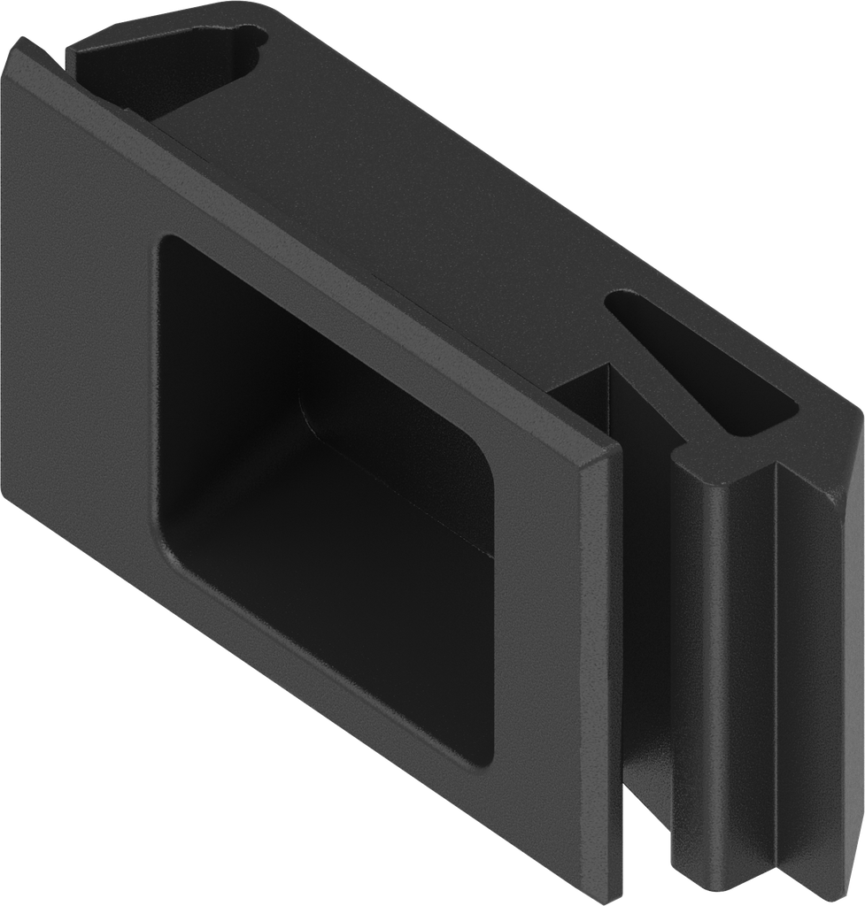 Snap lock, clip-in, Polyamide GF black; 1091-U114 for Ts = 1.75 - 2.2 mm