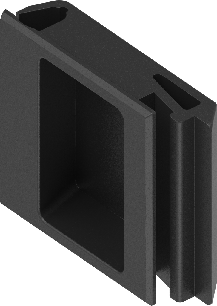 Snap lock, clip-in, Polyamide GF black; 1091-U115 for Ts = 1.75 - 2.2 mm