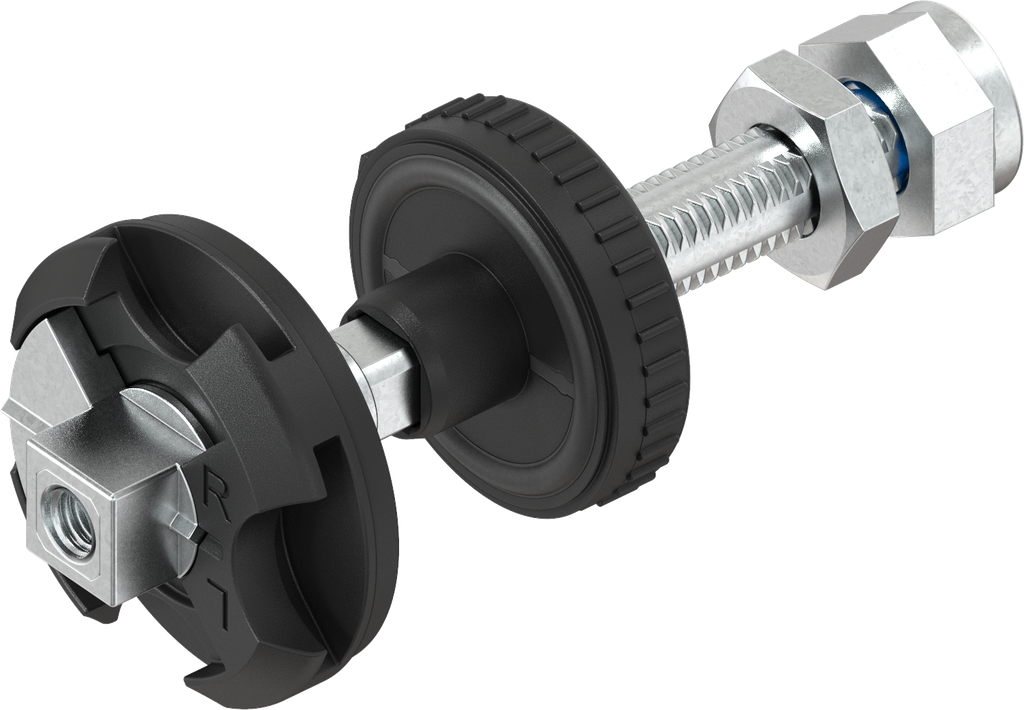 Shaft unit E1, Zinc die and steel zinc-plated; 1091-U158-25 E1 small ...