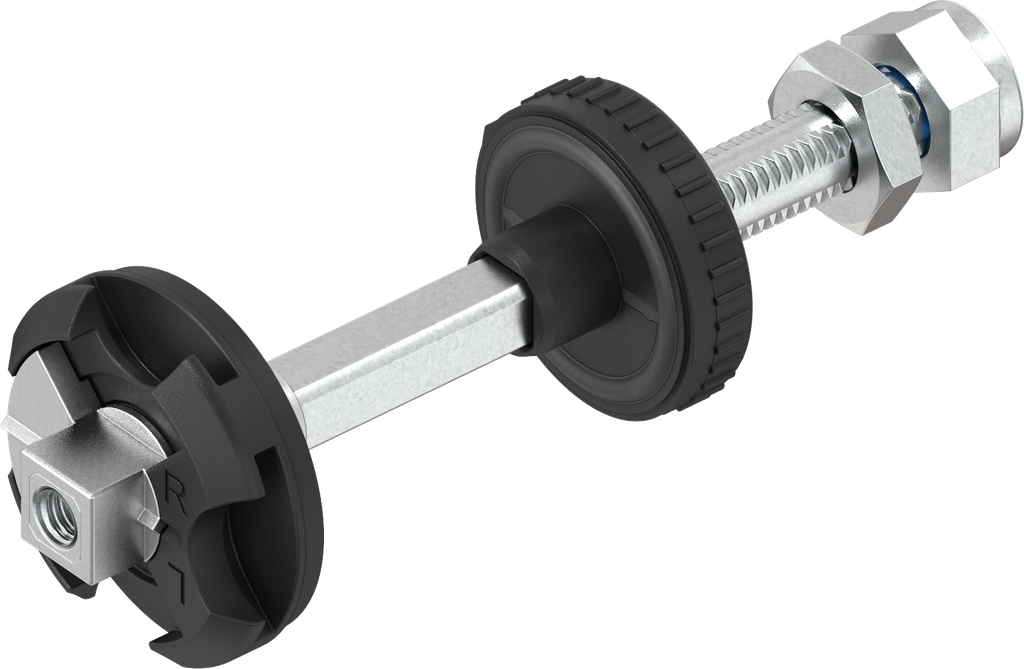 Shaft unit E1, Zinc die and steel zinc-plated; 1091-U158-50 E1 small ...