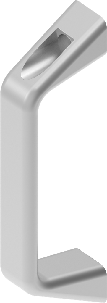 Bow-type handle, Die-cast aluminium blank; 1095-29-120KB A = 120 mm