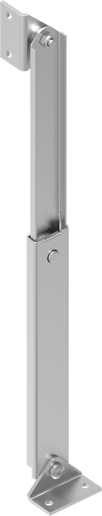 Telescopic cover stay with push button to release, Stainless steel AISI ...