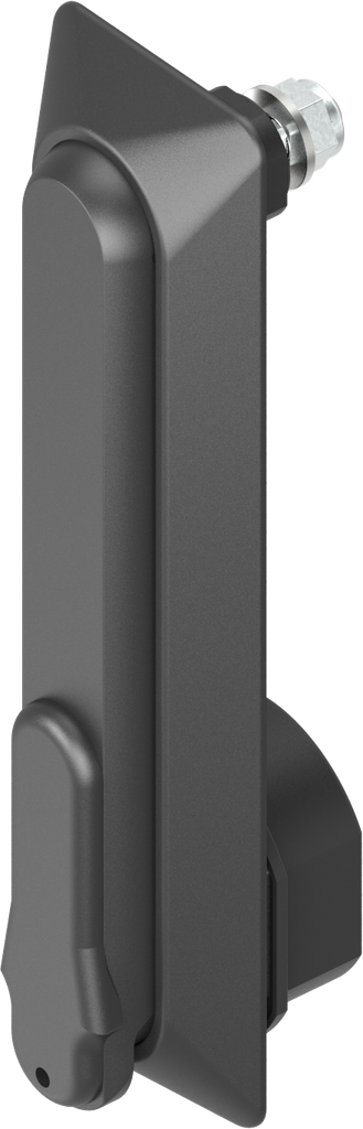 Maneta giratoria "larga" para cilindro perfilado 40 mm (A = 30 mm), zamak y poliamida GF negro ...