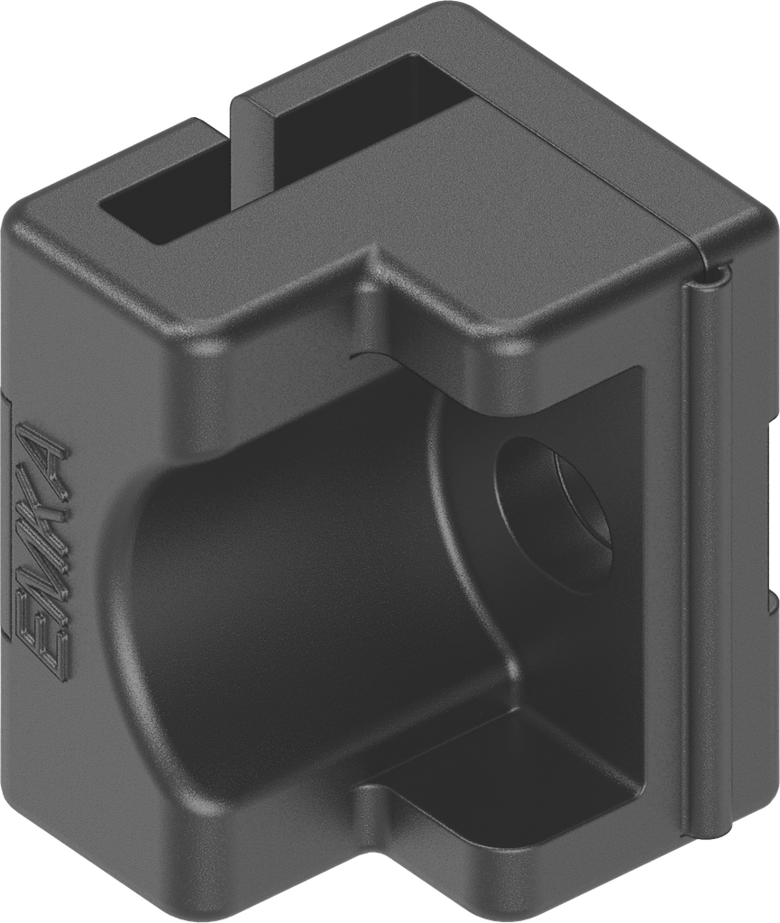 guide pour tringle plate 14x3, polyamide noir; 1121-106 Rod guide can ...