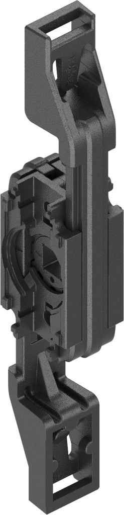 Rod control for flat rods, Made of high-quality plastic combination black; 1121-U1-K