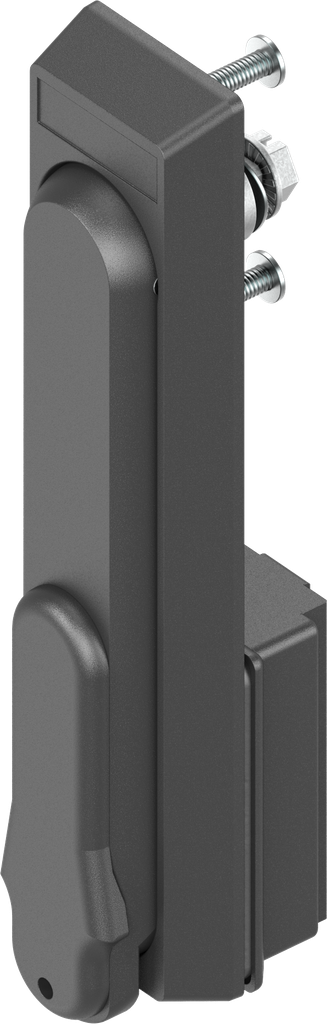 Swinghandle with round cylinder, keyed EK 333, Polyamide GF black; 1125 ...