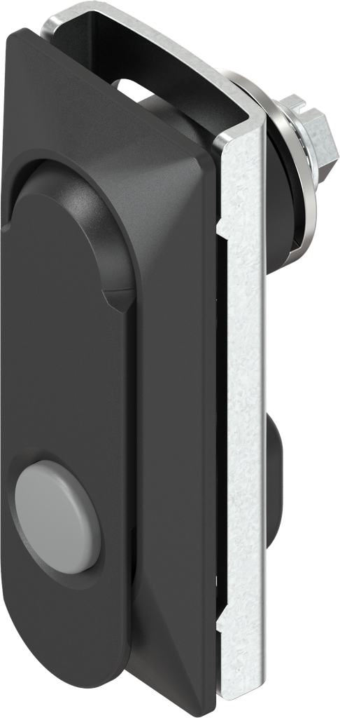 Swinghandle 1152 with push button, Zinc die black powder-coated; 1152-U1