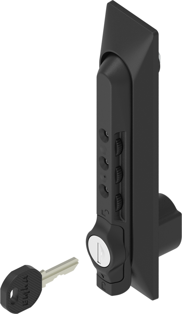 Zwenkgreep 1155 met universele behuizing met cijferslot en cilinder met ...