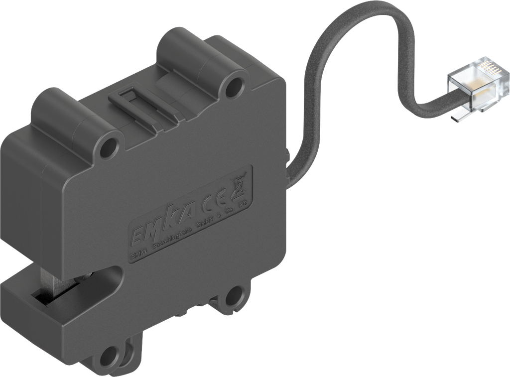 Single-point latch with emergency opening, Energy store, Polyamide GF black; 3000-U301-03 Latch ...