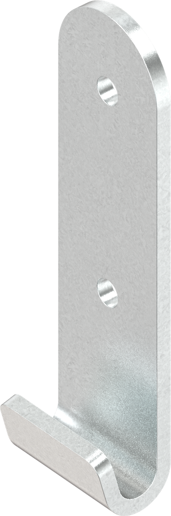 crochet, percé, acier zingué, passivé (couche épaisse) plus Top Coat; 6010-14-JQ