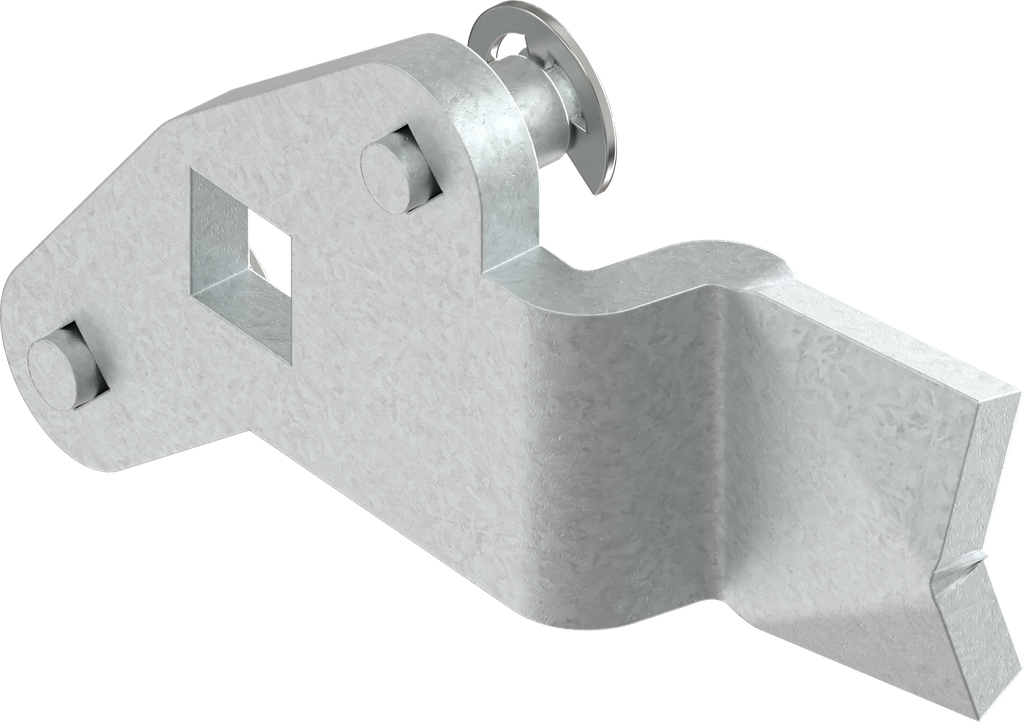 3-Point cam, left version, Steel zinc-plated; 1000-U662-27 Offset h = 9 mm