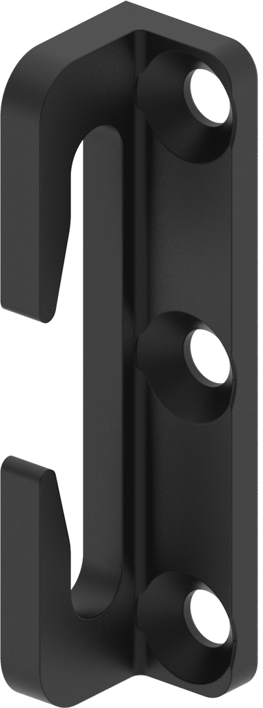 Catch for flat rod 10 x 3 with single roller, Zinc die black powder ...